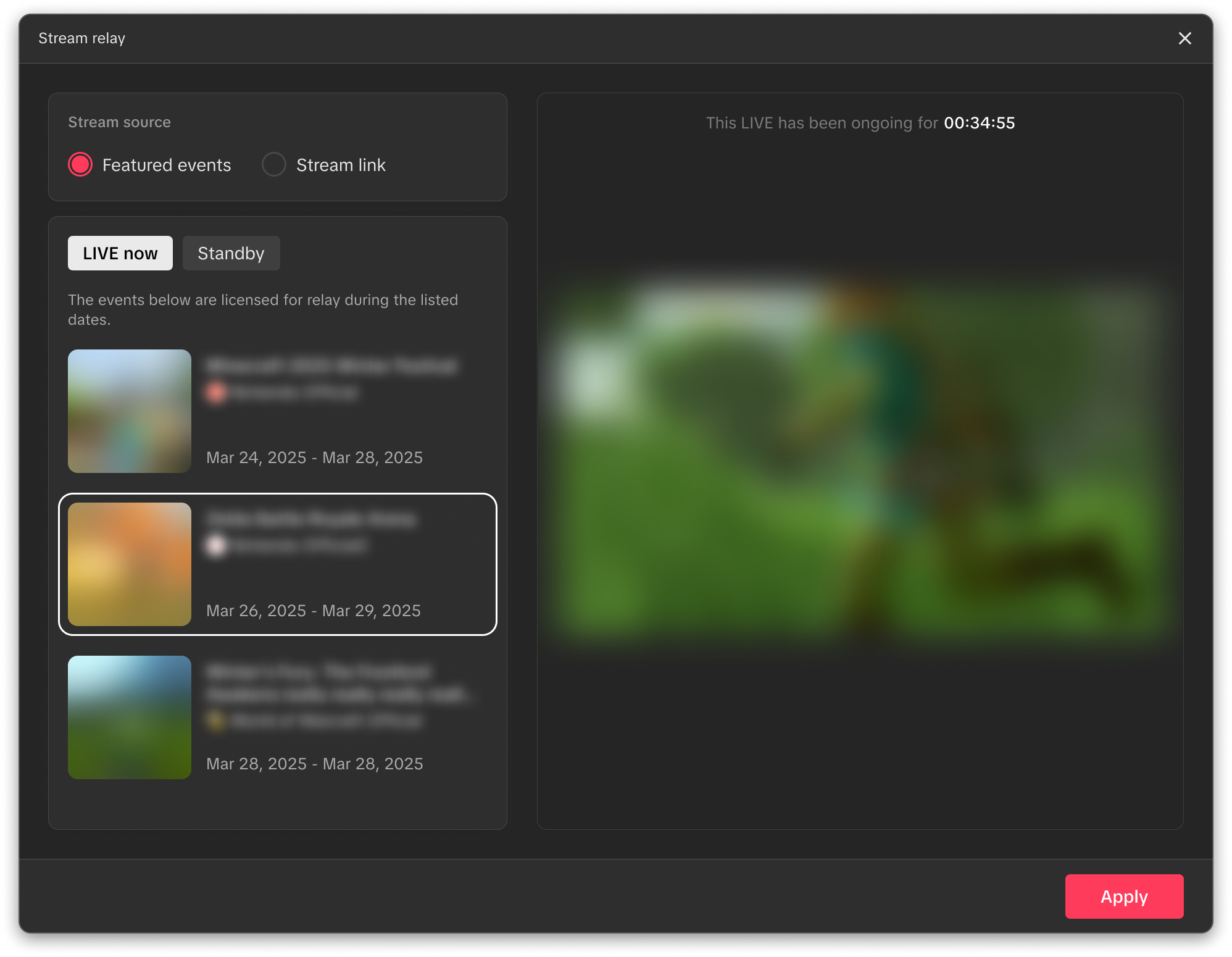 Embed livestreams into your LIVE with stream relay source | LIVE Studio Help Center