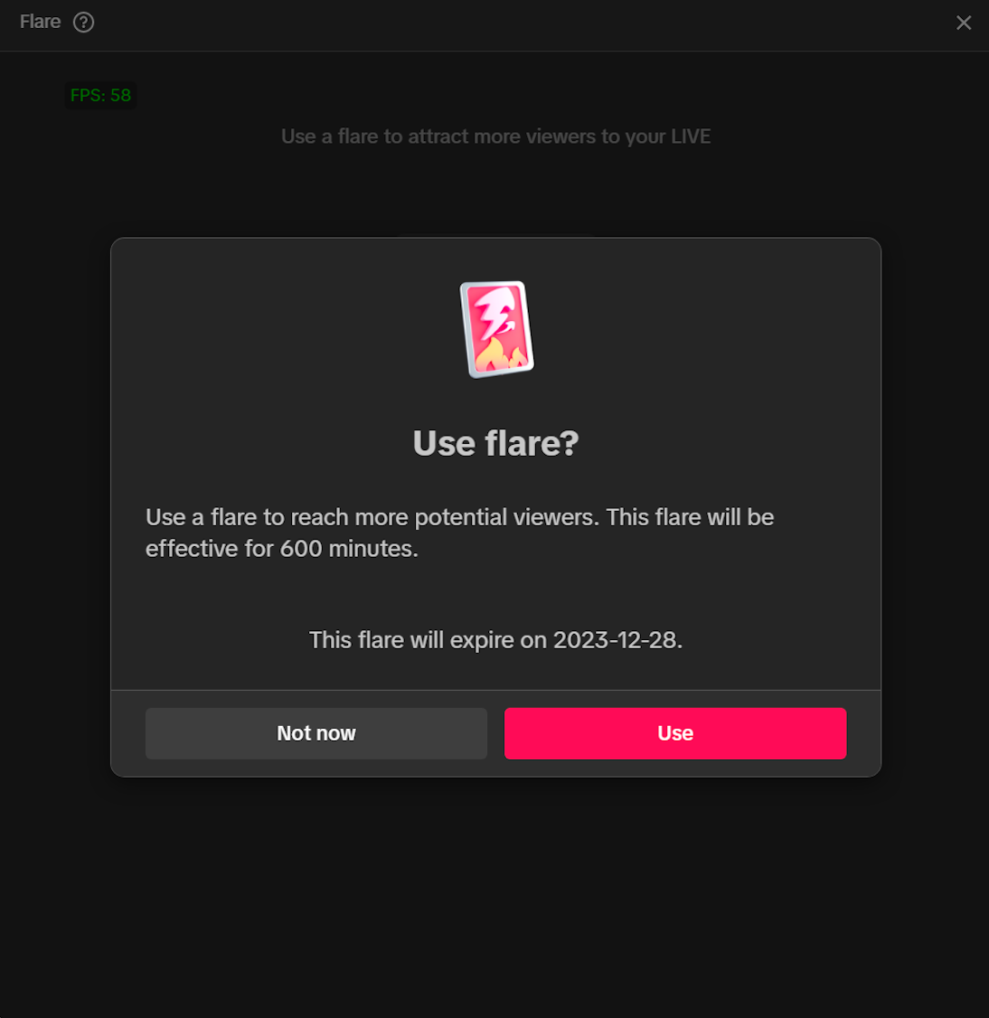 Use flares and Promote to boost exposure | LIVE Studio Help Center
