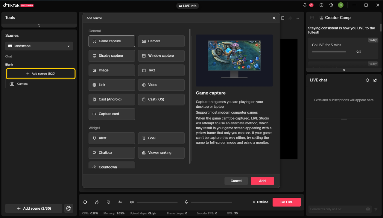What's a source? | LIVE Studio Help Center