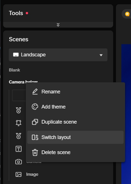 Use dual layout to go LIVE in portrait and landscape simultaneously ...