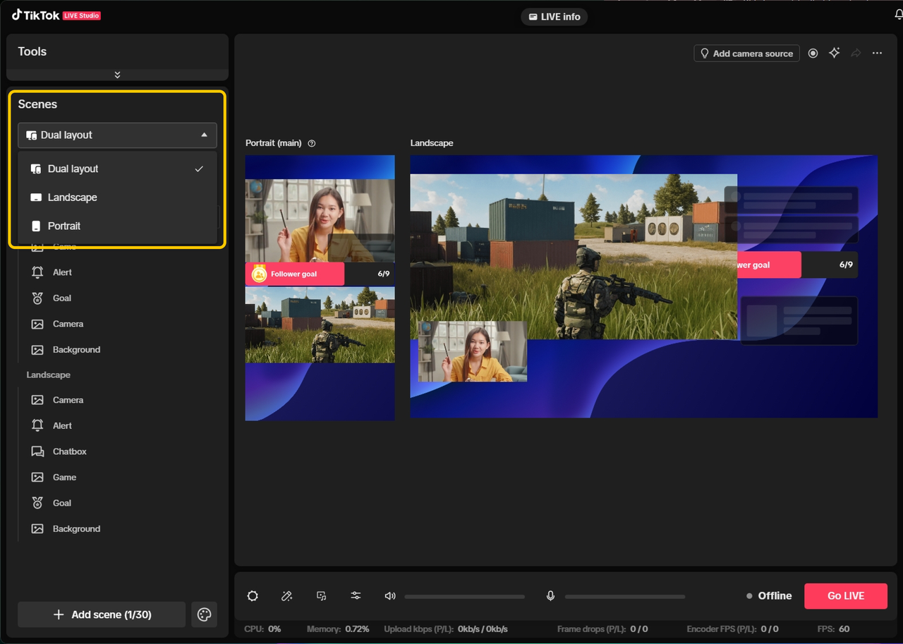 What's a scene? | LIVE Studio Help Center
