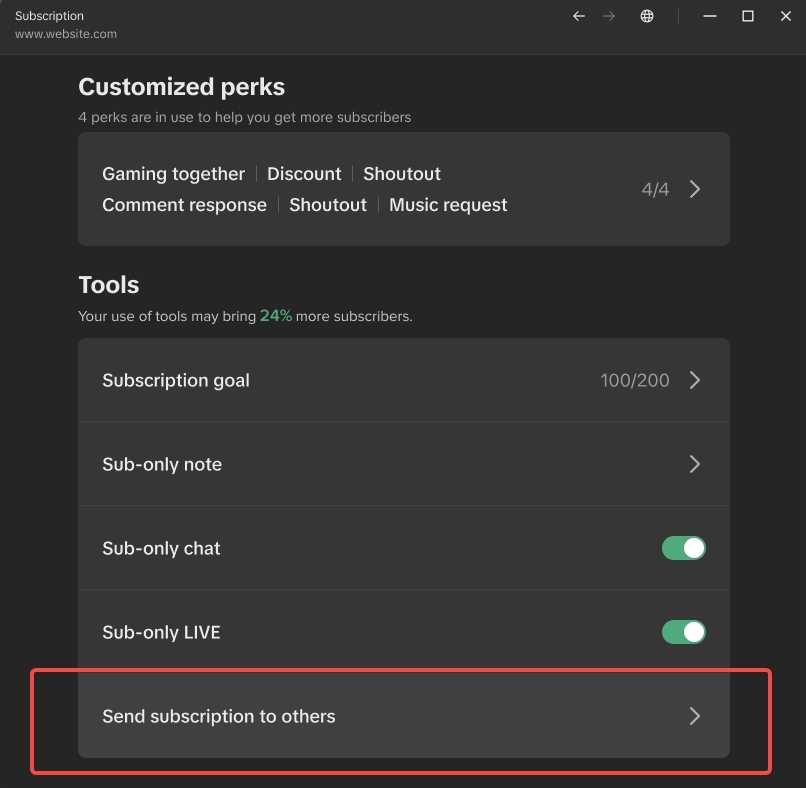 Start subscriptions to build your LIVE Community | LIVE Studio Help Center