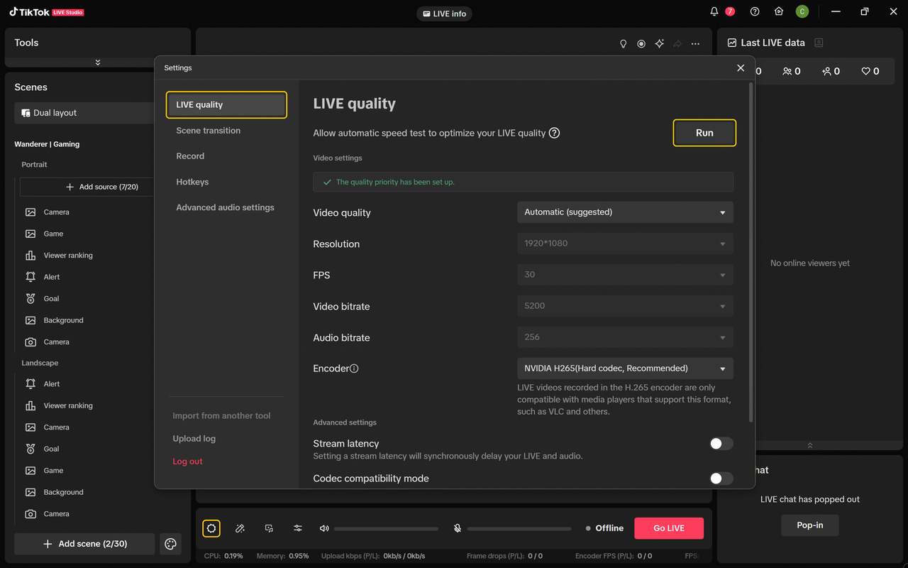 Adjust LIVE quality for smooth and clear video | LIVE Studio Help Center