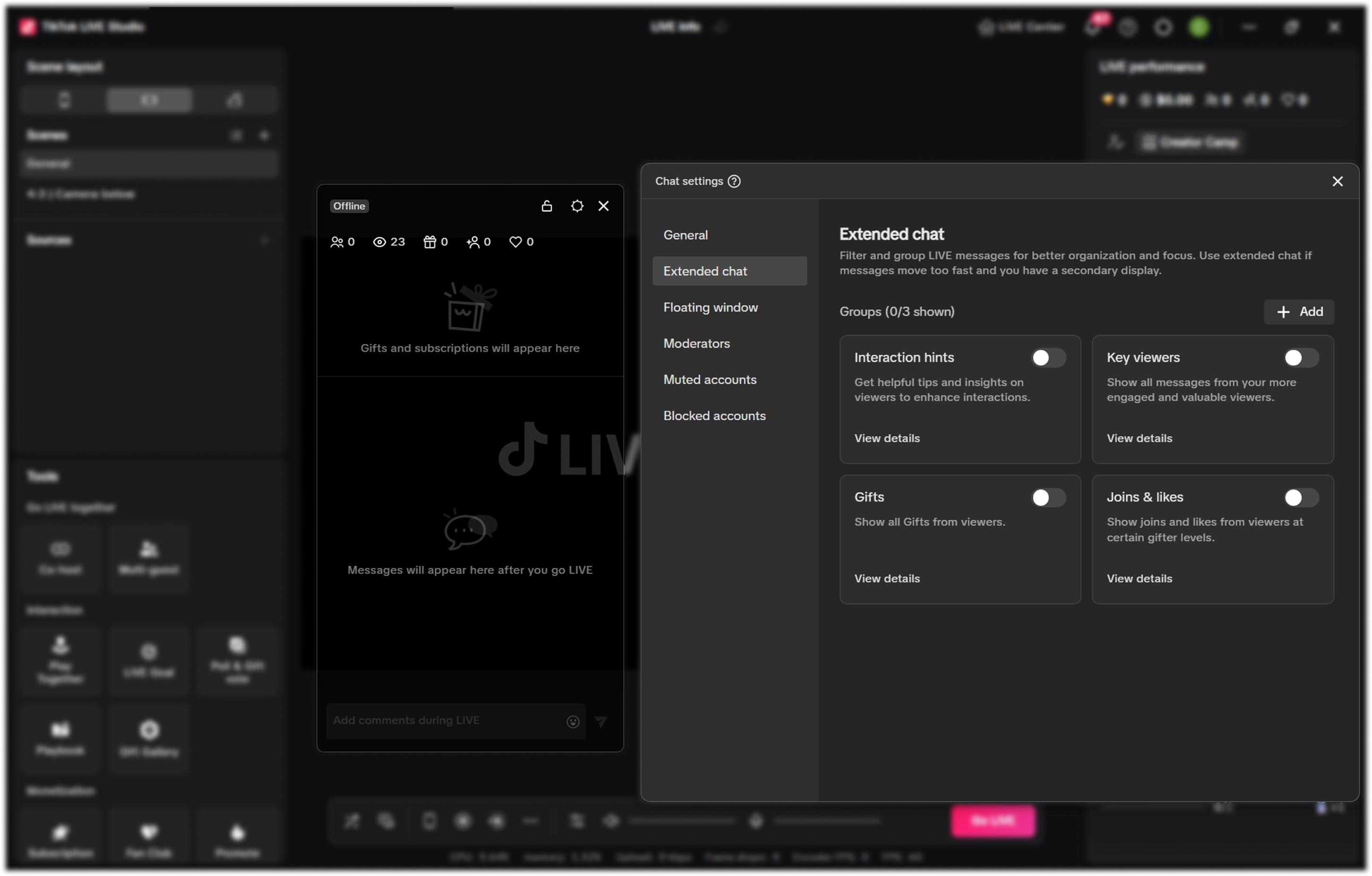 Interact the pro way with extended chat | LIVE Studio Help Center