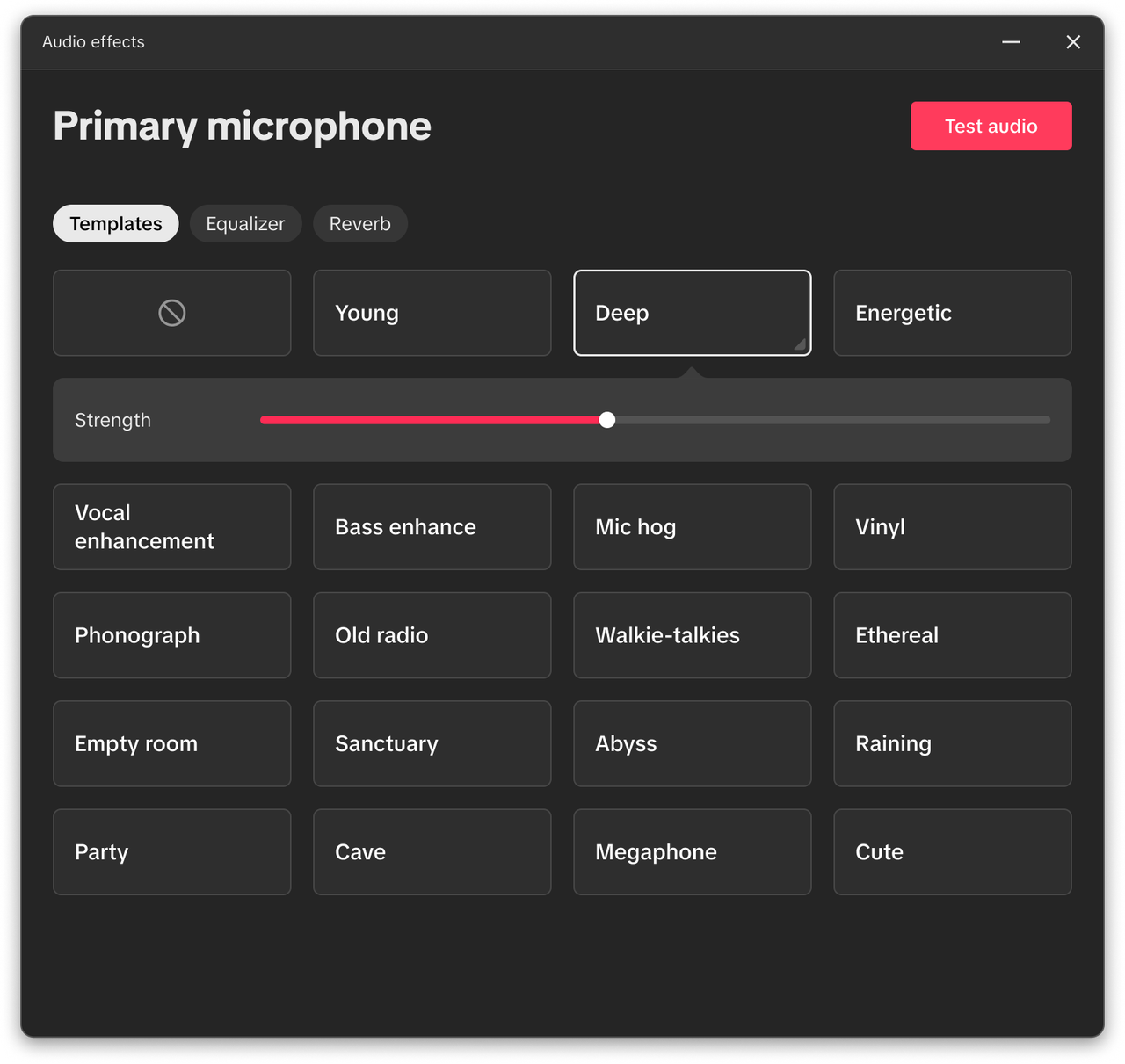 Use audio effects to transform your voice | LIVE Studio Help Center