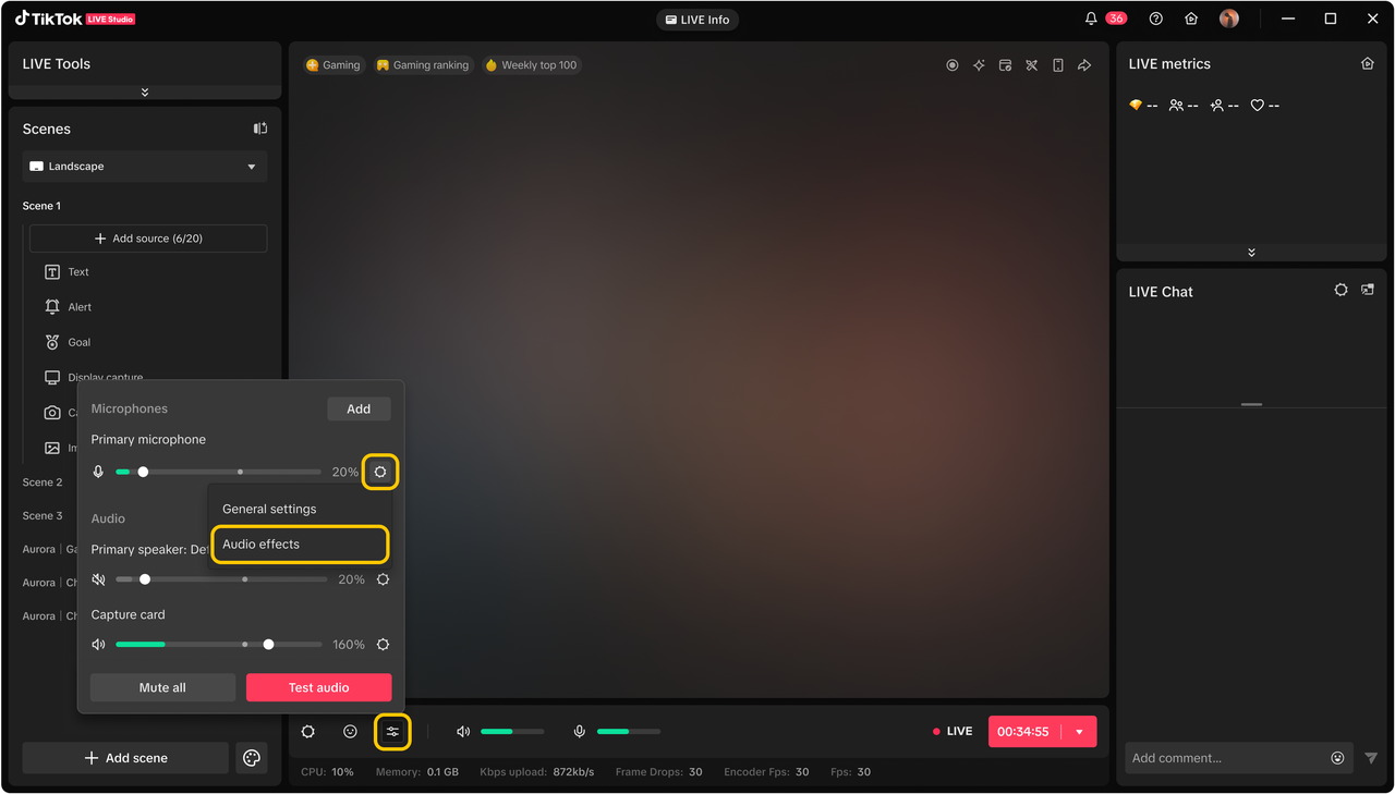 Use audio effects to transform your voice | LIVE Studio Help Center