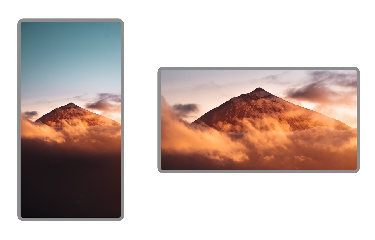 Use dual layout to go LIVE in portrait and landscape simultaneously ...