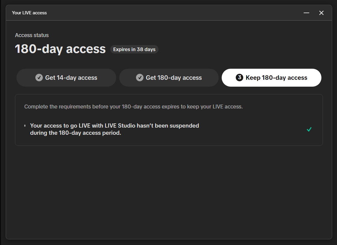Apply for LIVE access | LIVE Studio Help Center