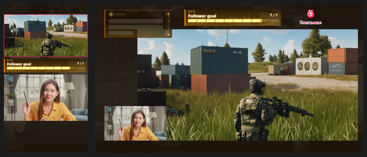 Use themes to decorate your scenes | LIVE Studio Help Center