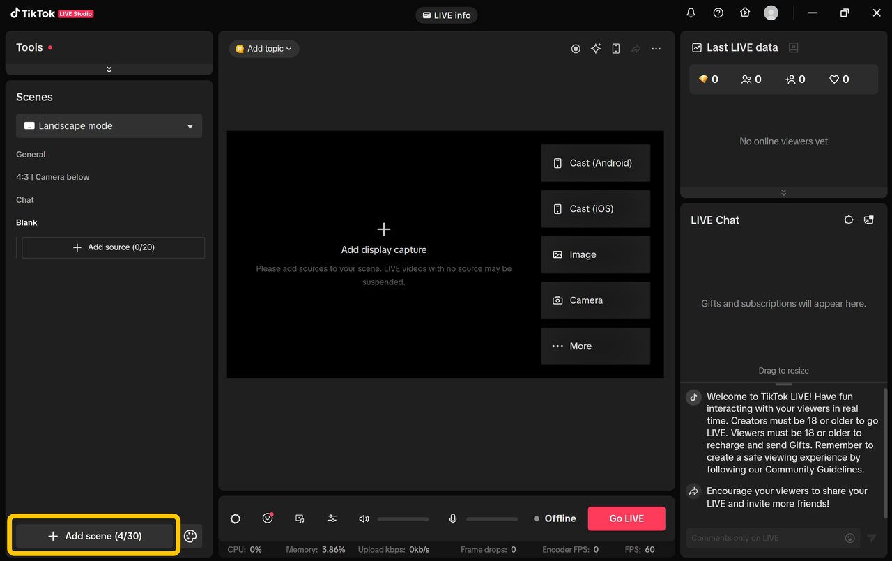 What's a scene? | LIVE Studio Help Center